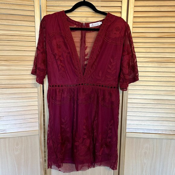 Wicky LS | Tops | Deep V Lace Top Wicky Ls | Poshmark